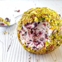 Cranberry Goat Cheese Ball With A Perfect Pistachio Coating - Scratch ...