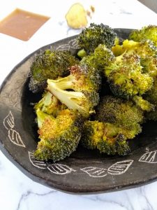 Roasted Broccoli With a Delicious Sesame Ginger Sauce - Scratch To Basics